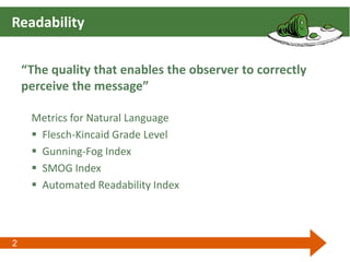 A Metric for Code Readability | PDF
