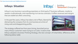 Infosys’s Information System Strategy | PPT