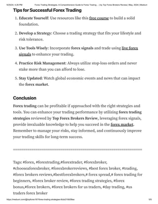 Forex Trading Strategies By Top Forex Brokers Review | PDF
