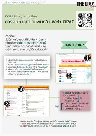 THE LIBZ Review "รีวิวทุกอย่างในห้องสมุด" #1 | PDF