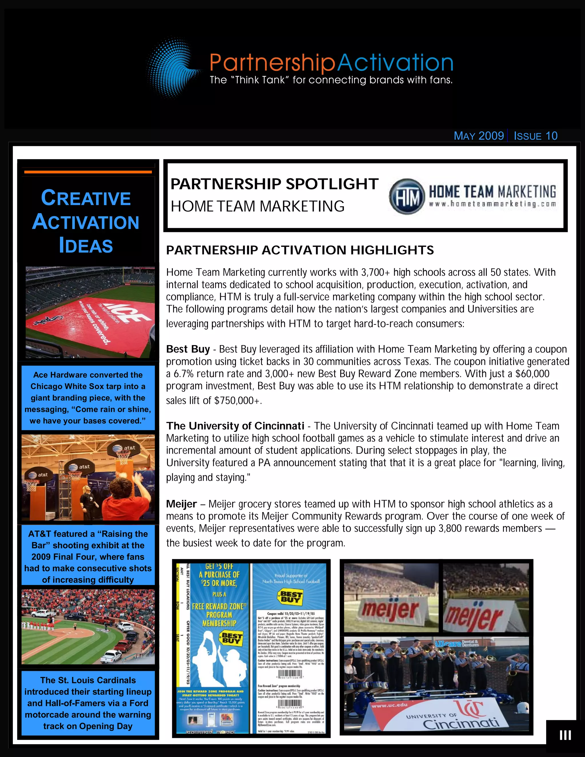 Partnership Activation 2.0 Newsletter | PDF