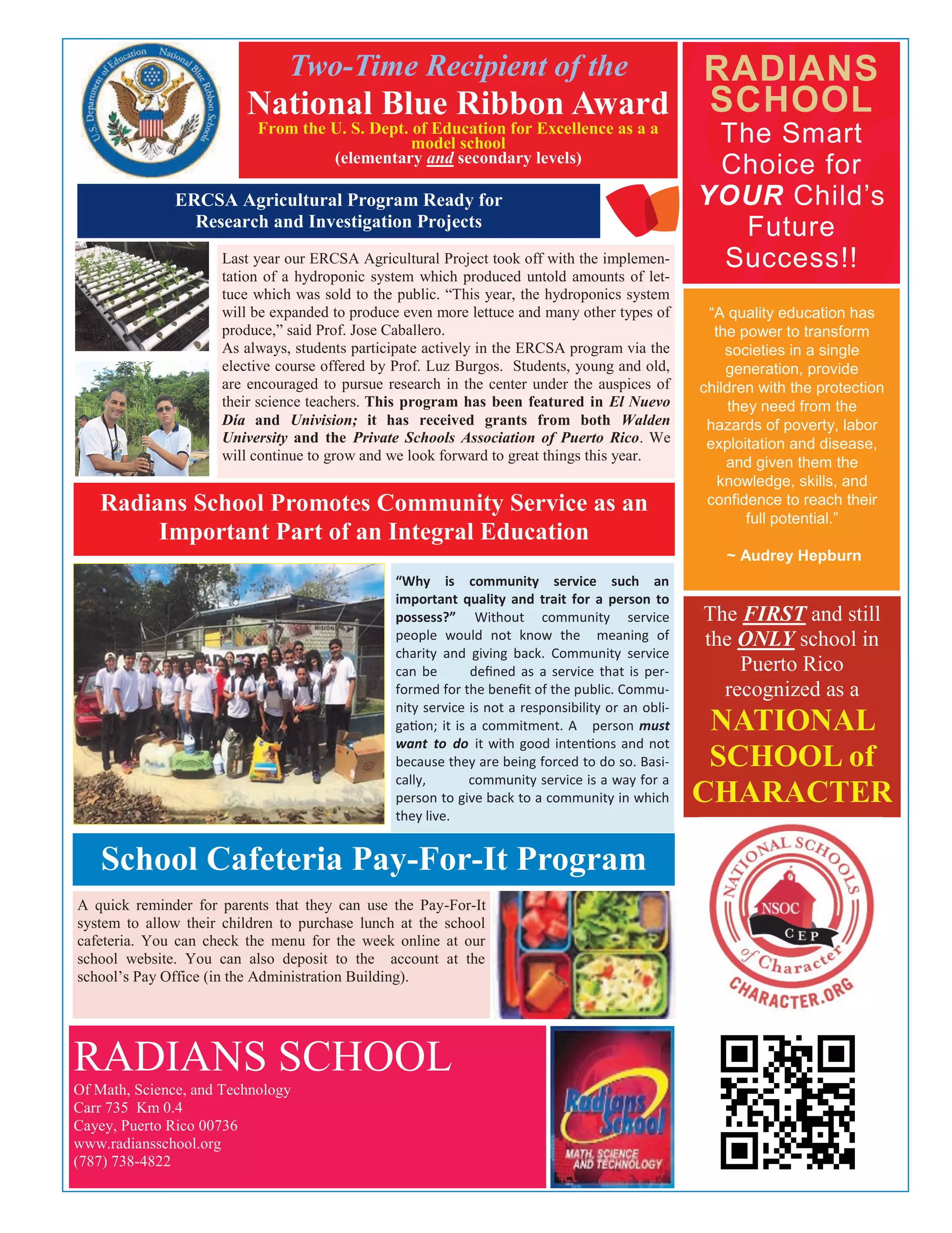 Radians School News Letter, Issue 1 september 2014 | PDF