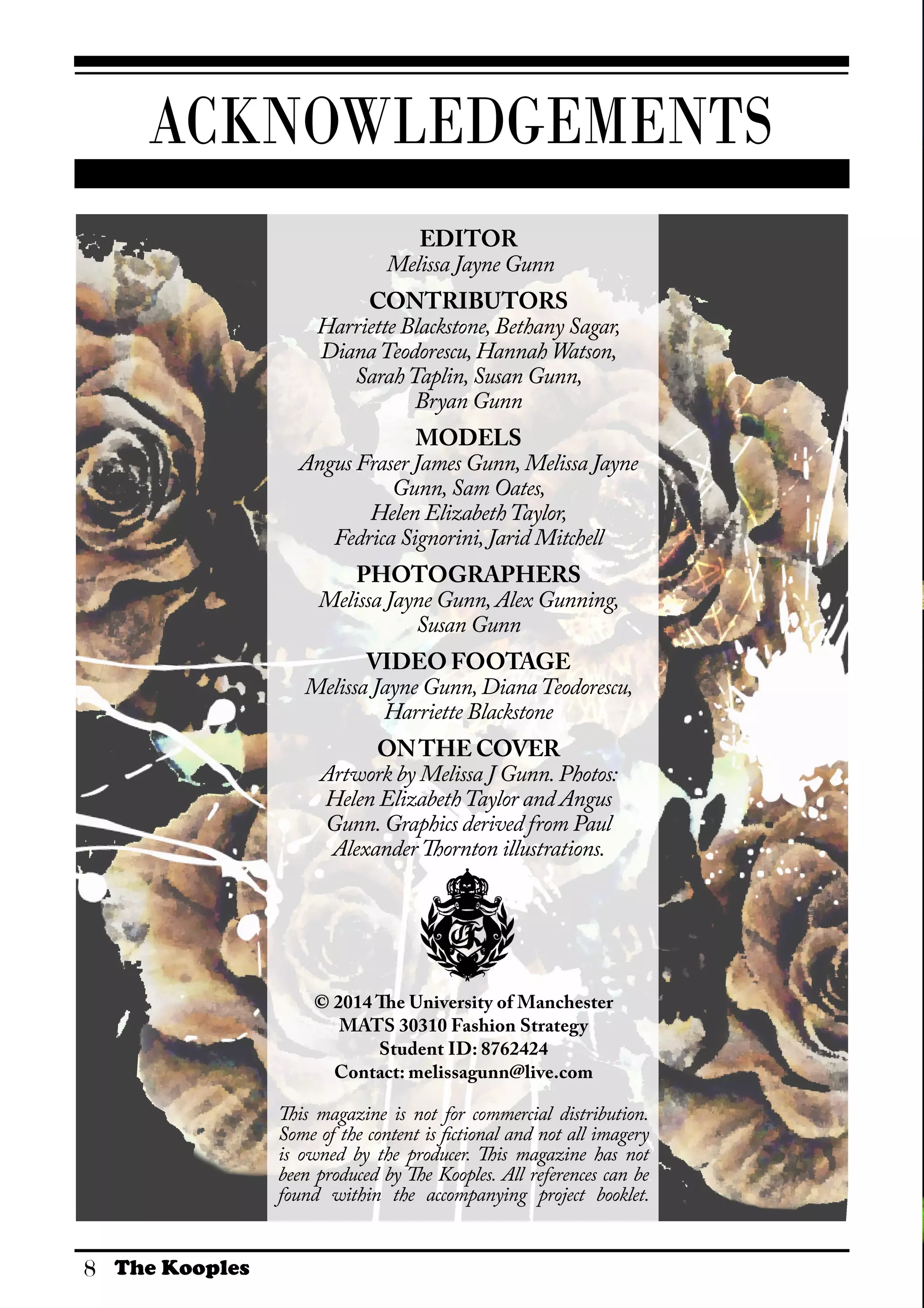 Issue 1 - The Kooples Magazine | Produced by Mimi Gunn | PDF