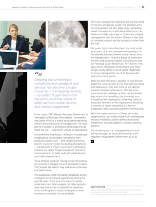 "Managing Complexity" - Article Richard Straub EFMD Global Focus ...