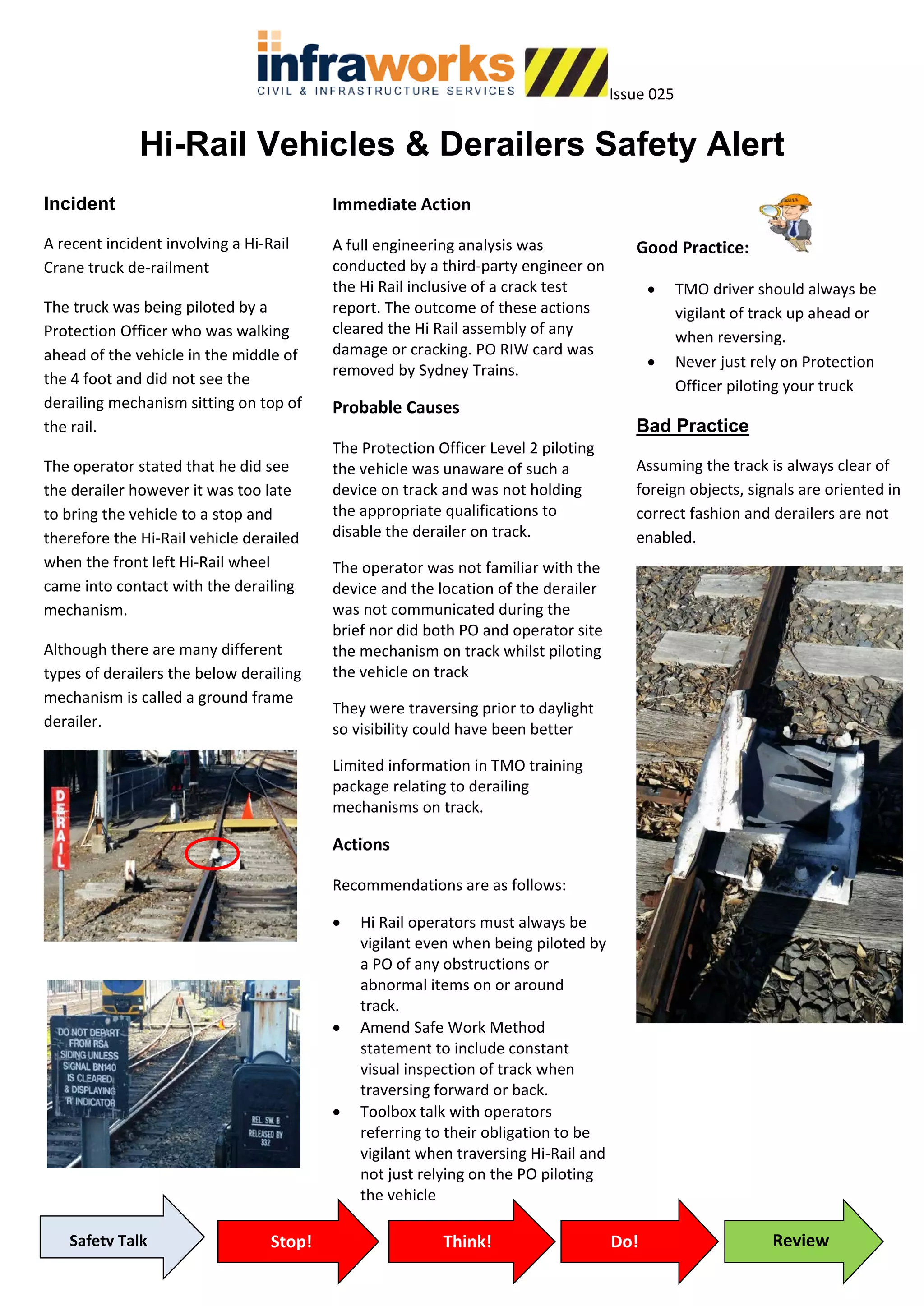 Issue 25 Hi Rail Safety Alert Blacktown | PDF