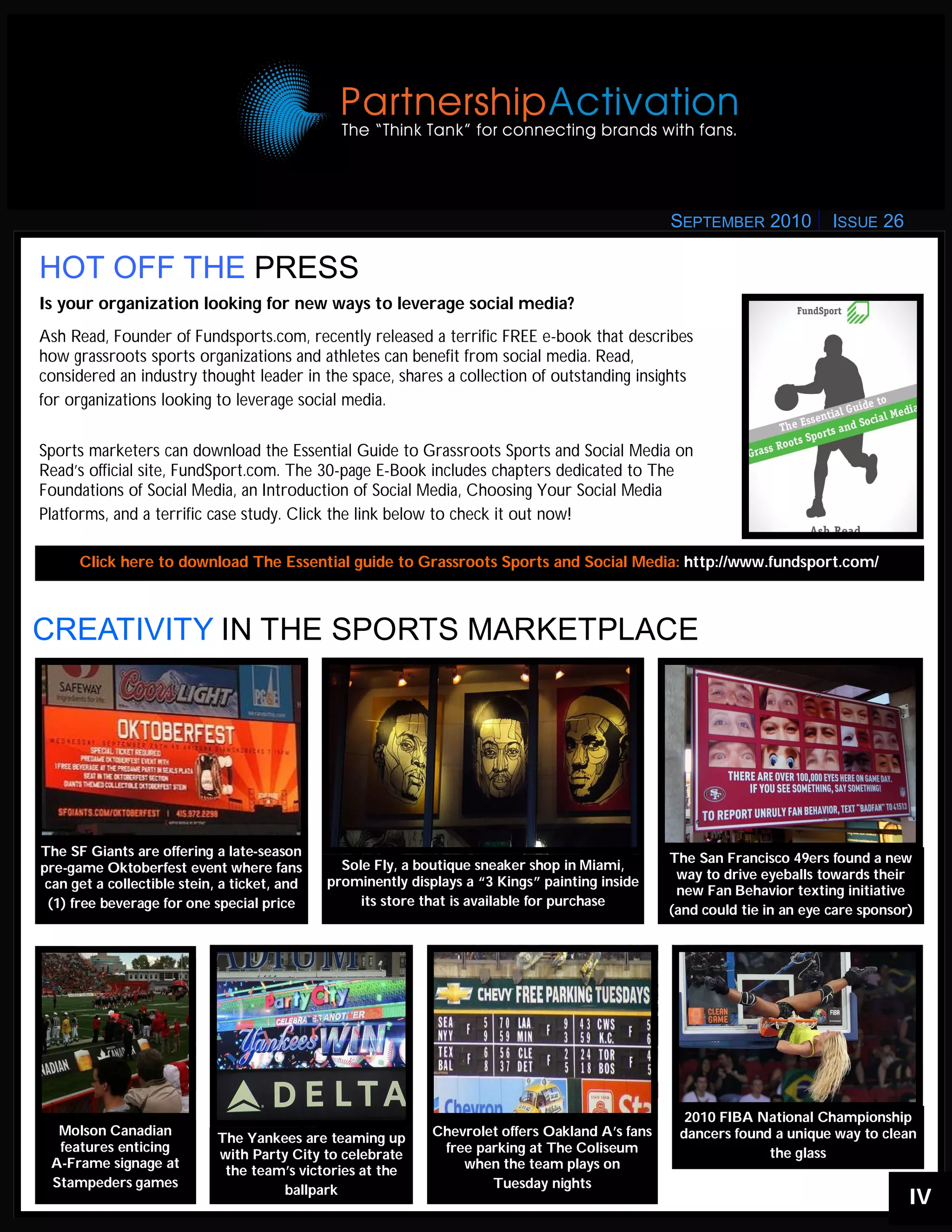 September 2010 Partnership Activation 2.0 Newsletter | PDF