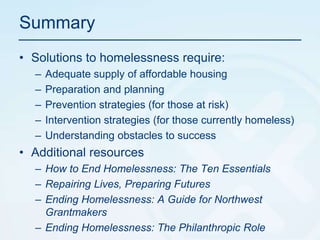#3 Solutions to Homelessness | PPT | Free Download