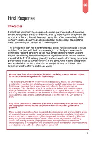 Issue 3 covid for football governance and strategy final | PDF