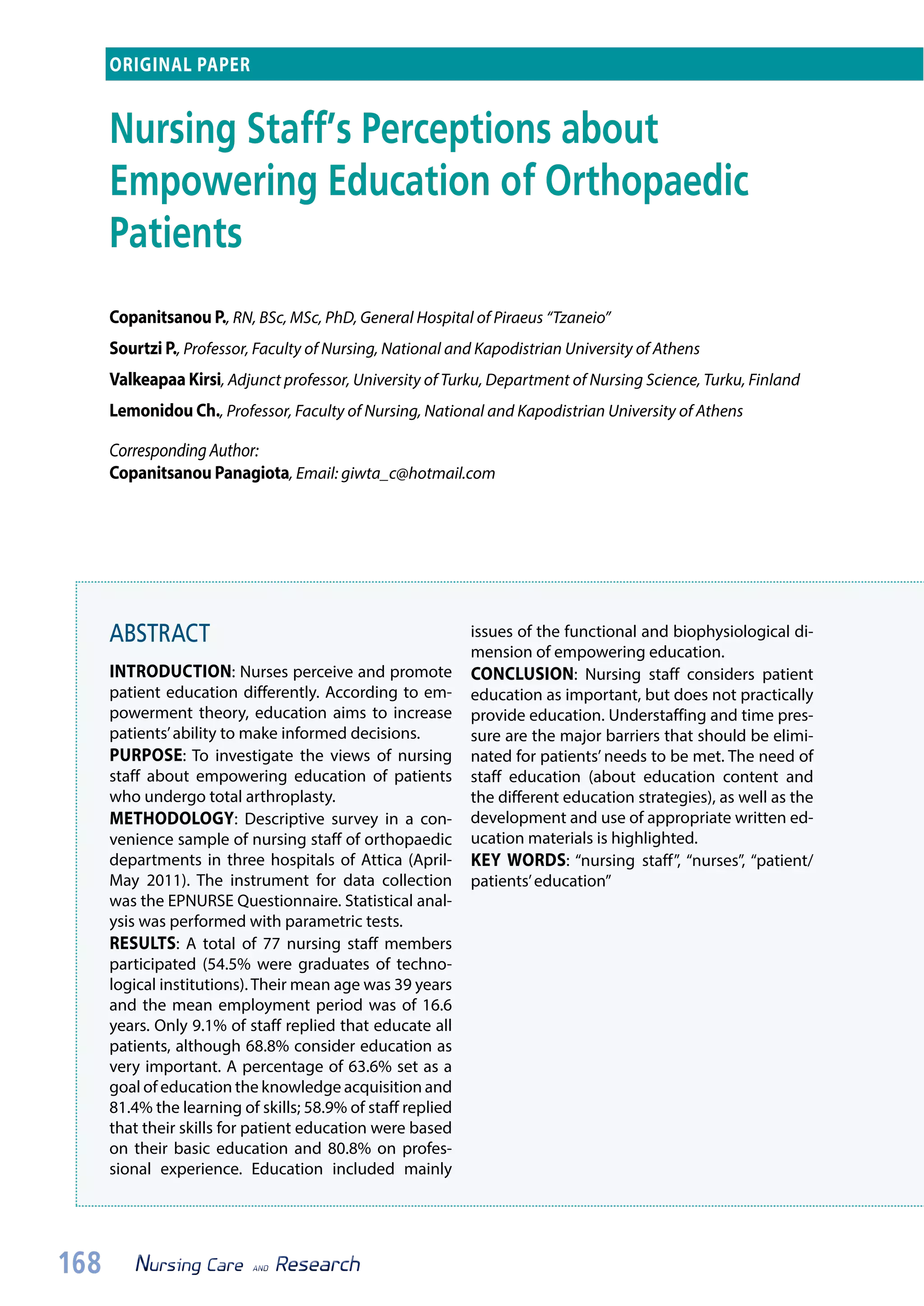 Issue 55 nursing care and research | PDF