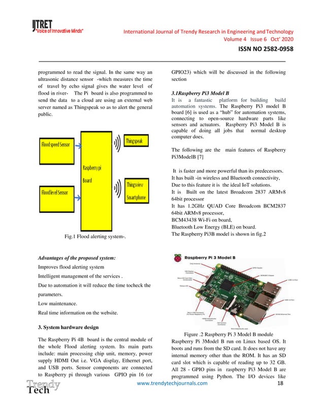 FLOOD ALERTING SYSTEM USING RASPBERRY PI & THINGSPEAK | PDF