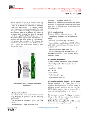 FLOOD ALERTING SYSTEM USING RASPBERRY PI & THINGSPEAK | PDF