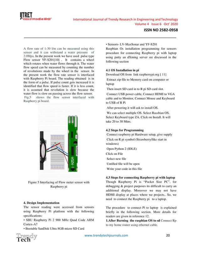 FLOOD ALERTING SYSTEM USING RASPBERRY PI & THINGSPEAK | PDF