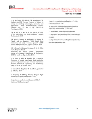 FLOOD ALERTING SYSTEM USING RASPBERRY PI & THINGSPEAK | PDF