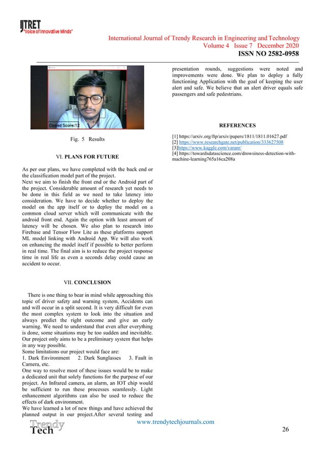 Detection Of Drowsiness And Distraction Of Drivers Using Cnn Pdf