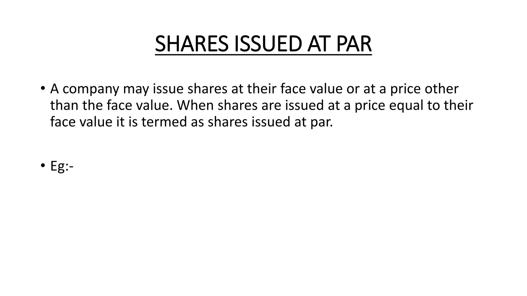 Issue and forfeiture of shares | PPTX