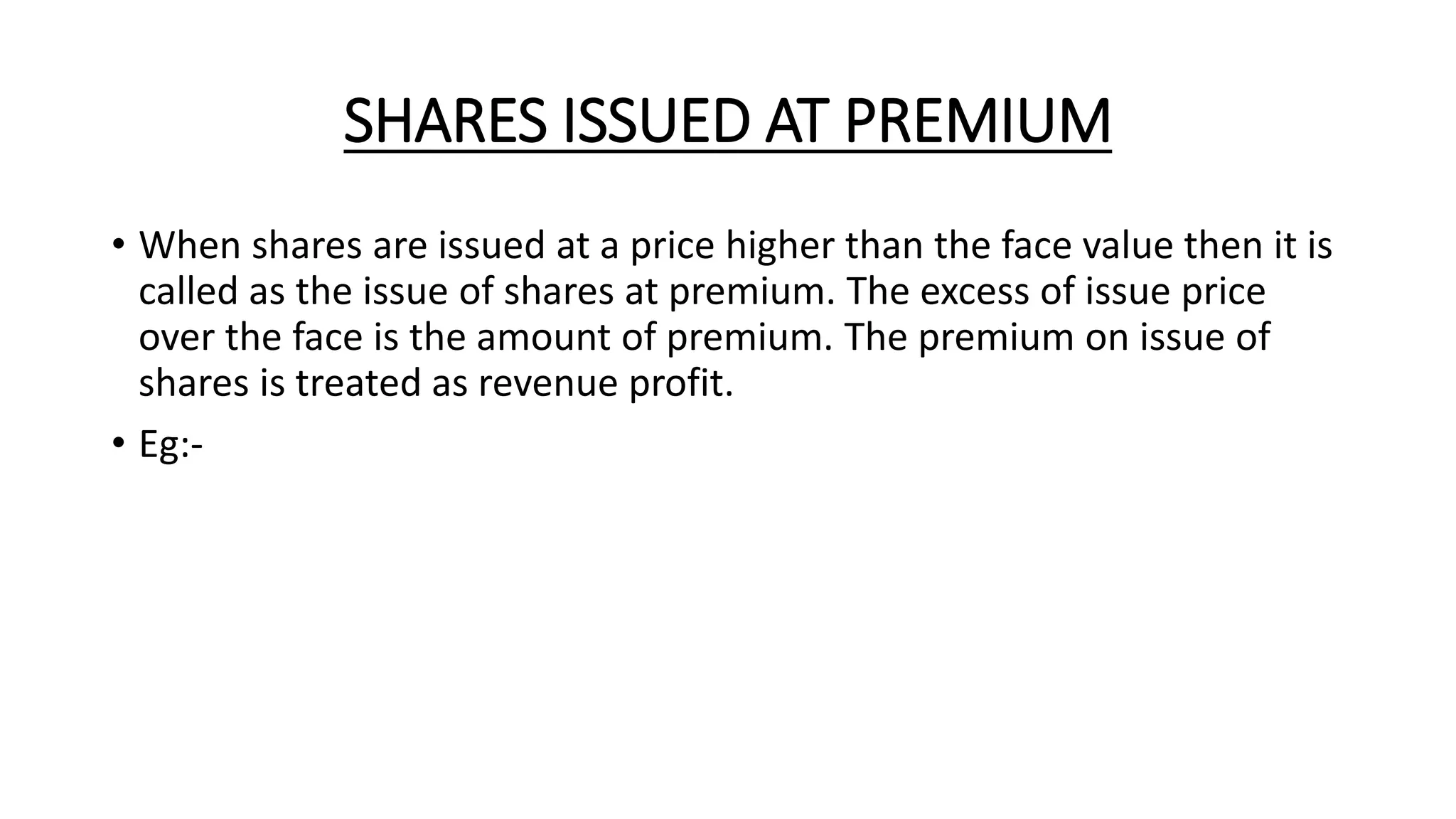 Issue and forfeiture of shares | PPTX
