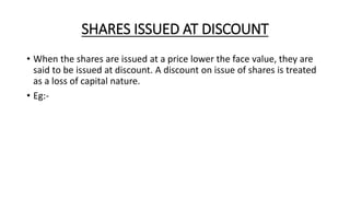 Issue and forfeiture of shares | PPTX