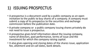 Issue and forfeiture of shares | PPTX
