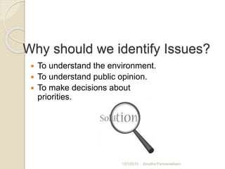 Developing plan to identify community issues | PPT