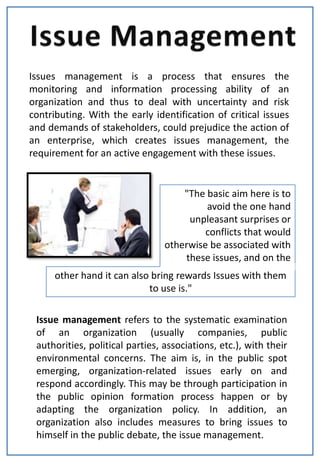 Issue Management- Public Relations | PPTX