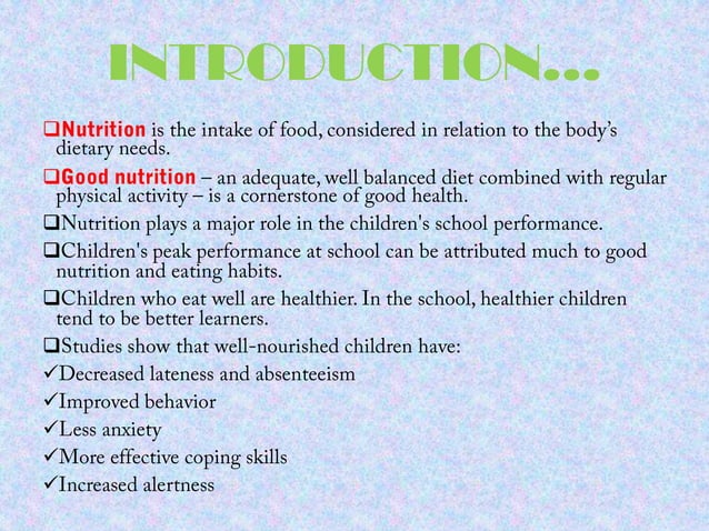 Issue nutrition | PPTX | Children\'s Health | Healthy Living