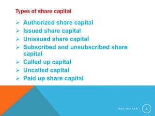 Issue of capital | PPT