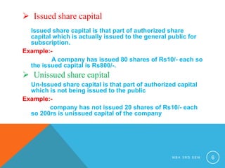 Issue of capital | PPT