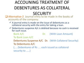 Issue of debentures | PPTX
