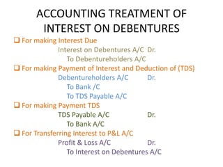 Issue of debentures | PPTX