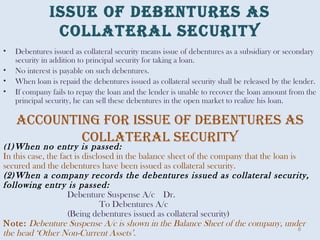 Issue of debentures | PPT