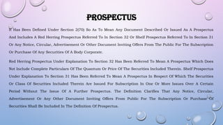 Issue of Prospectus .ppt. company law notes | PPTX