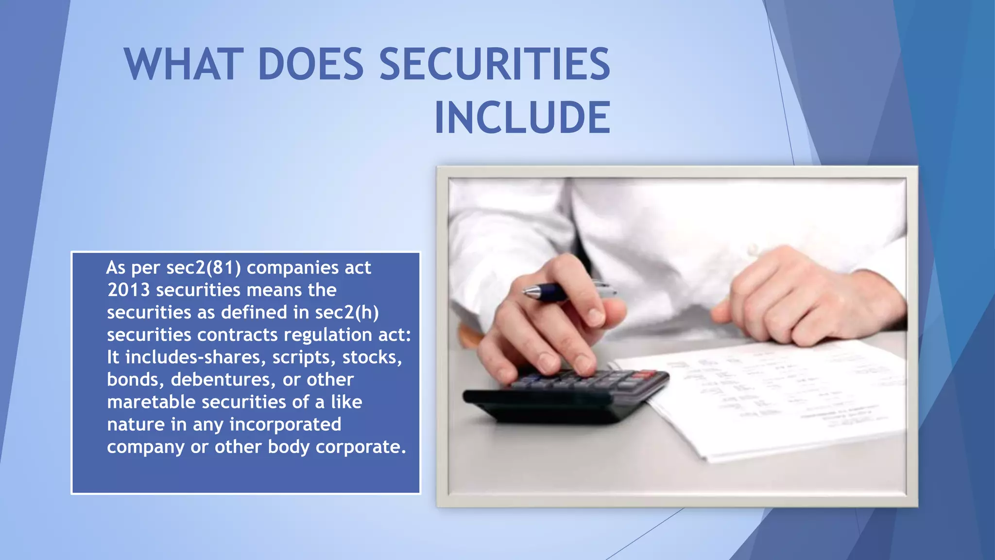 Issue of securities | PPTX | Stocks and Bonds | Personal Investing