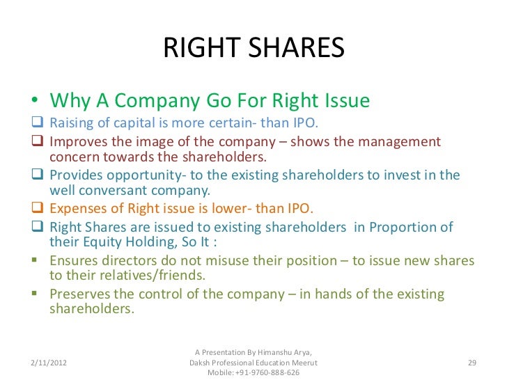 Right Issue Of Shares Right Shares Bonus Shares By Ruby Sharma The right-issue-of-shares-right-shares-bonus-shares-by-ruby-sharma-the