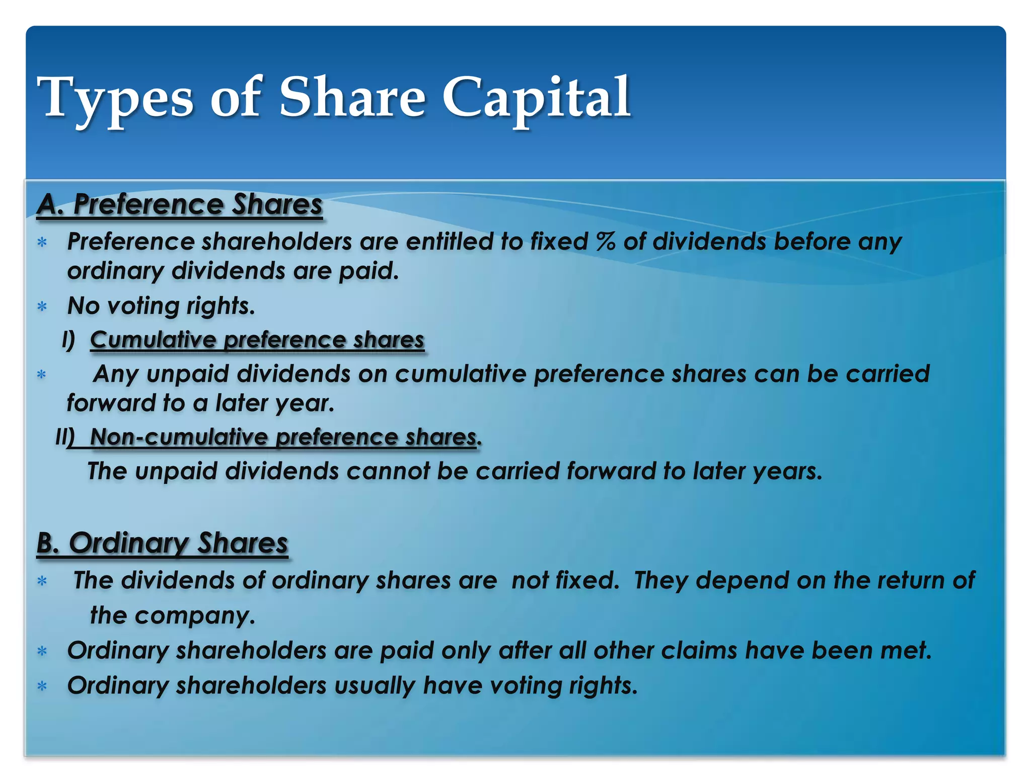 Issue of shares | PPTX