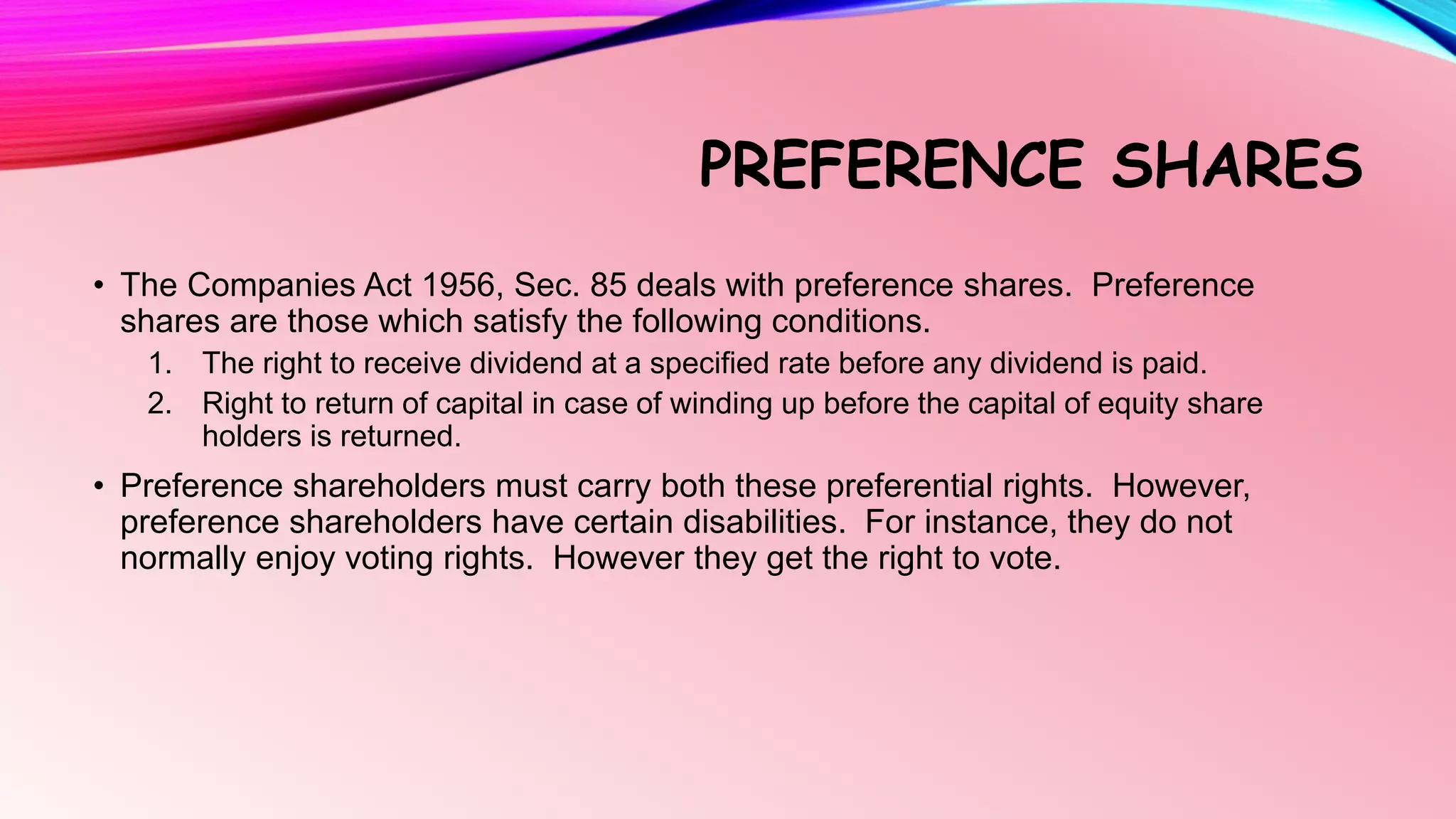 Issue of shares | PPTX