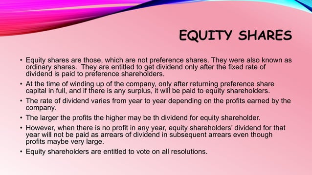 Issue of shares | PPTX