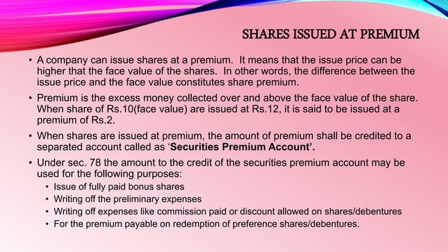 Issue of shares | PPTX