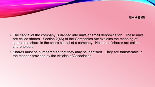 Issue of shares | PPTX
