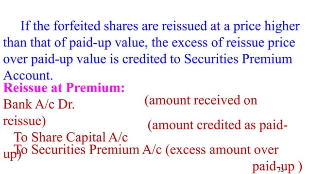 Unit -1 -An Overview of Issue of shares. | PPT