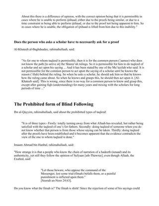 Issue Of Taqleed | PDF