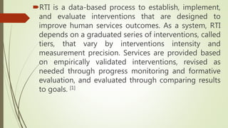 Response to Intervention report | PPTX