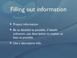 How to Use the Drupal.org Issue Queue | PPT | Technology & Computing