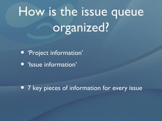 How to Use the Drupal.org Issue Queue | PPT | Technology & Computing