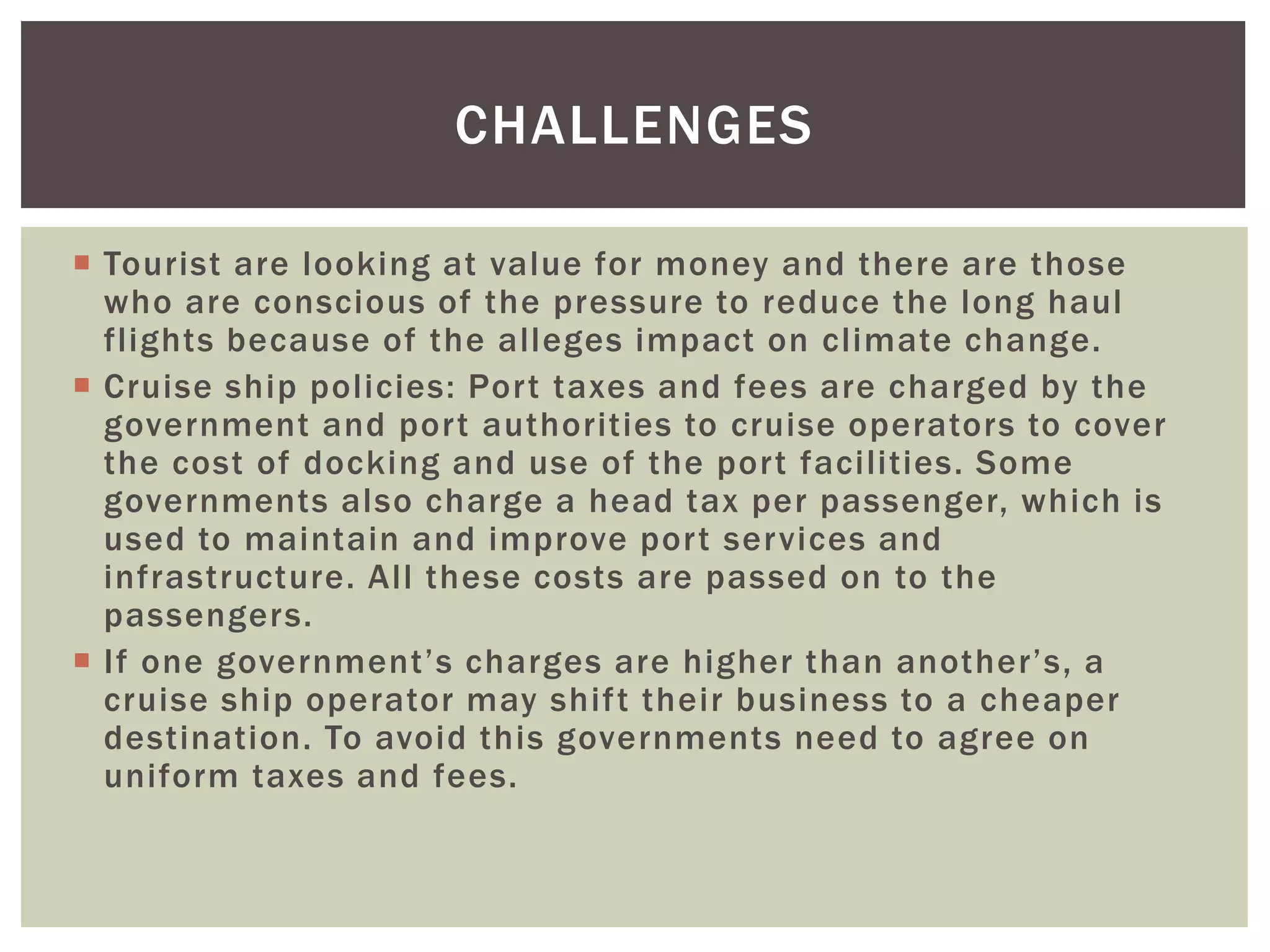 Issues affecting tourism | PPTX