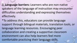 Issues and challenges employed on learners.pptx