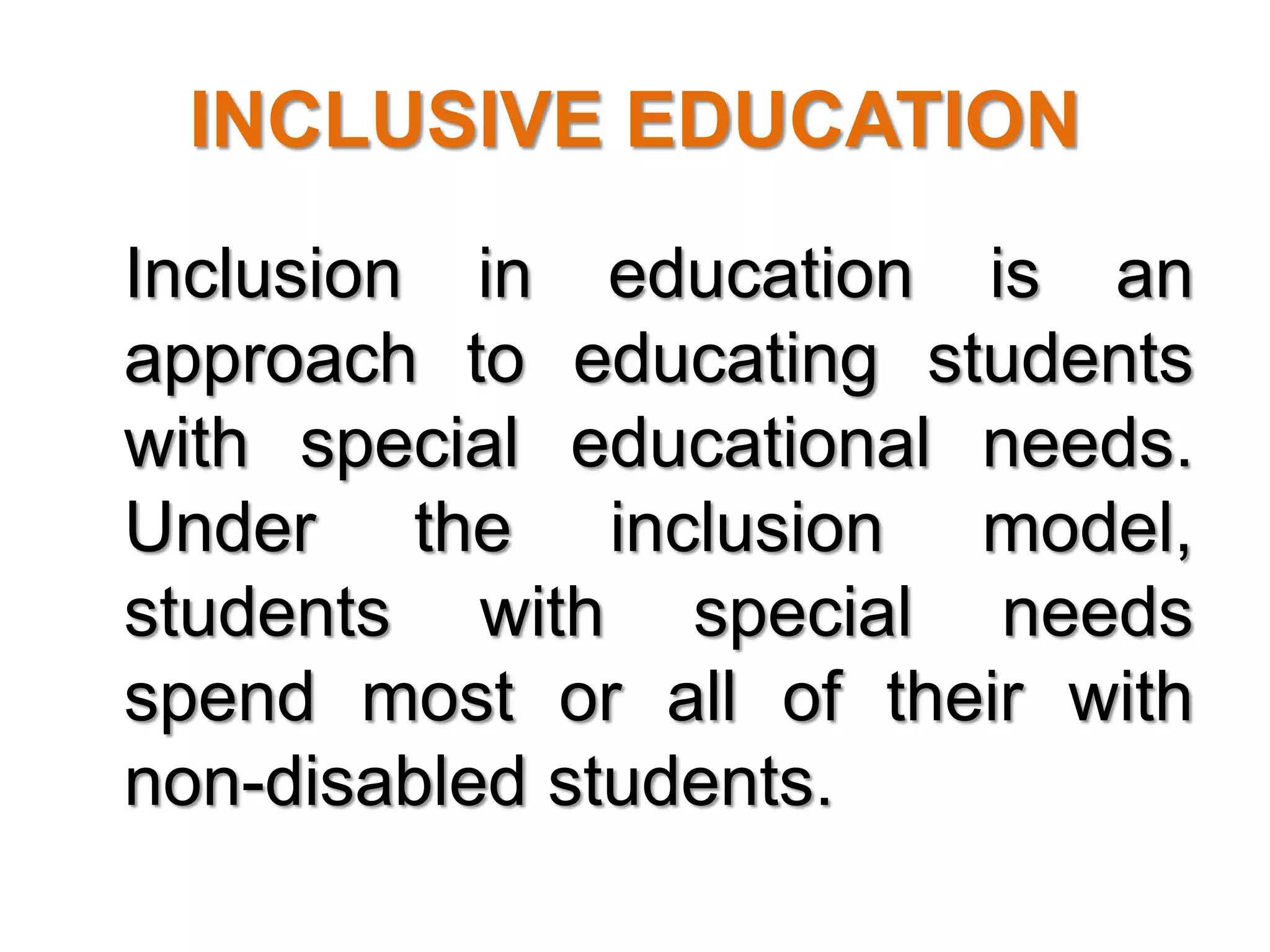 Issues and challenges in inclusive education | PPTX