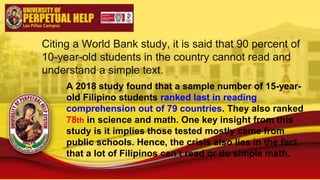 Issues and Concerns in Philippine Education (1).pptx