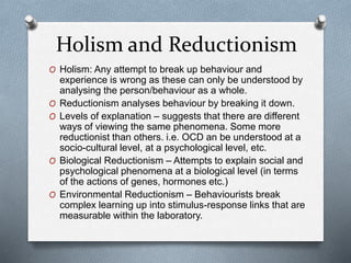 Issues and Debates AQA A2 Psychology | PPTX