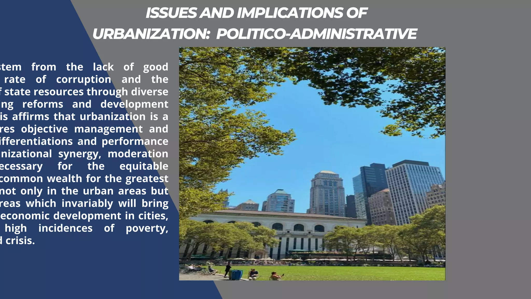 ISSUES AND IMPLICATIONS OF URBANIZATION.pptx
