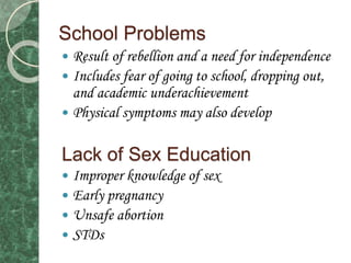 Issues and problems of adolescents | PPTX